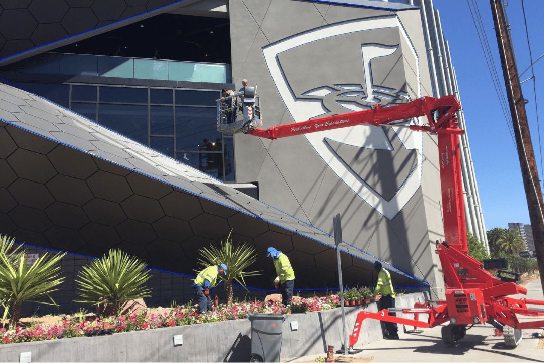 75’ Atrium Lift Rental in Las Vegas | Red Rock Property Services